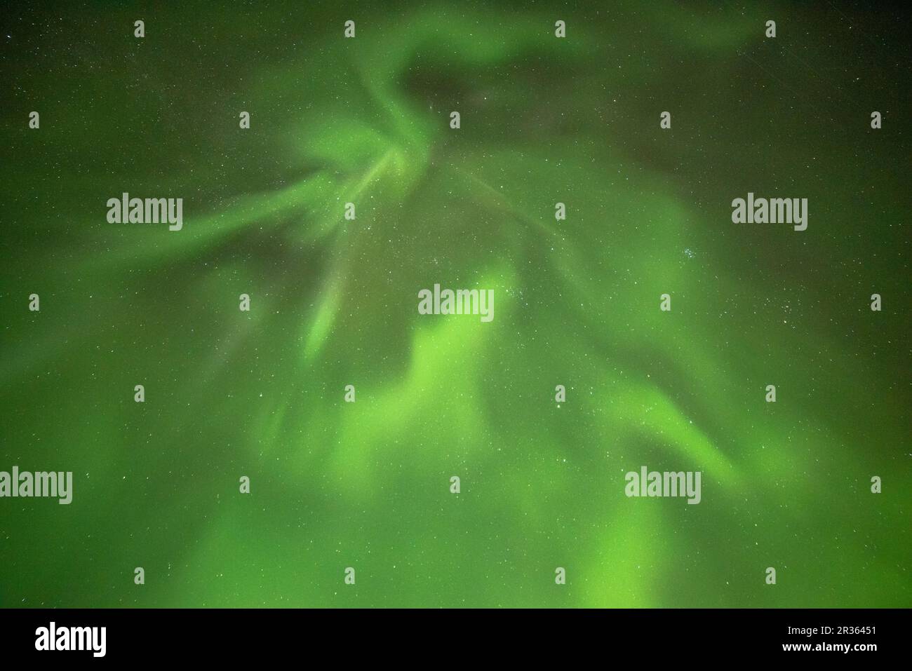 Northern lights display seen in northern Canada, Yukon Territory ...