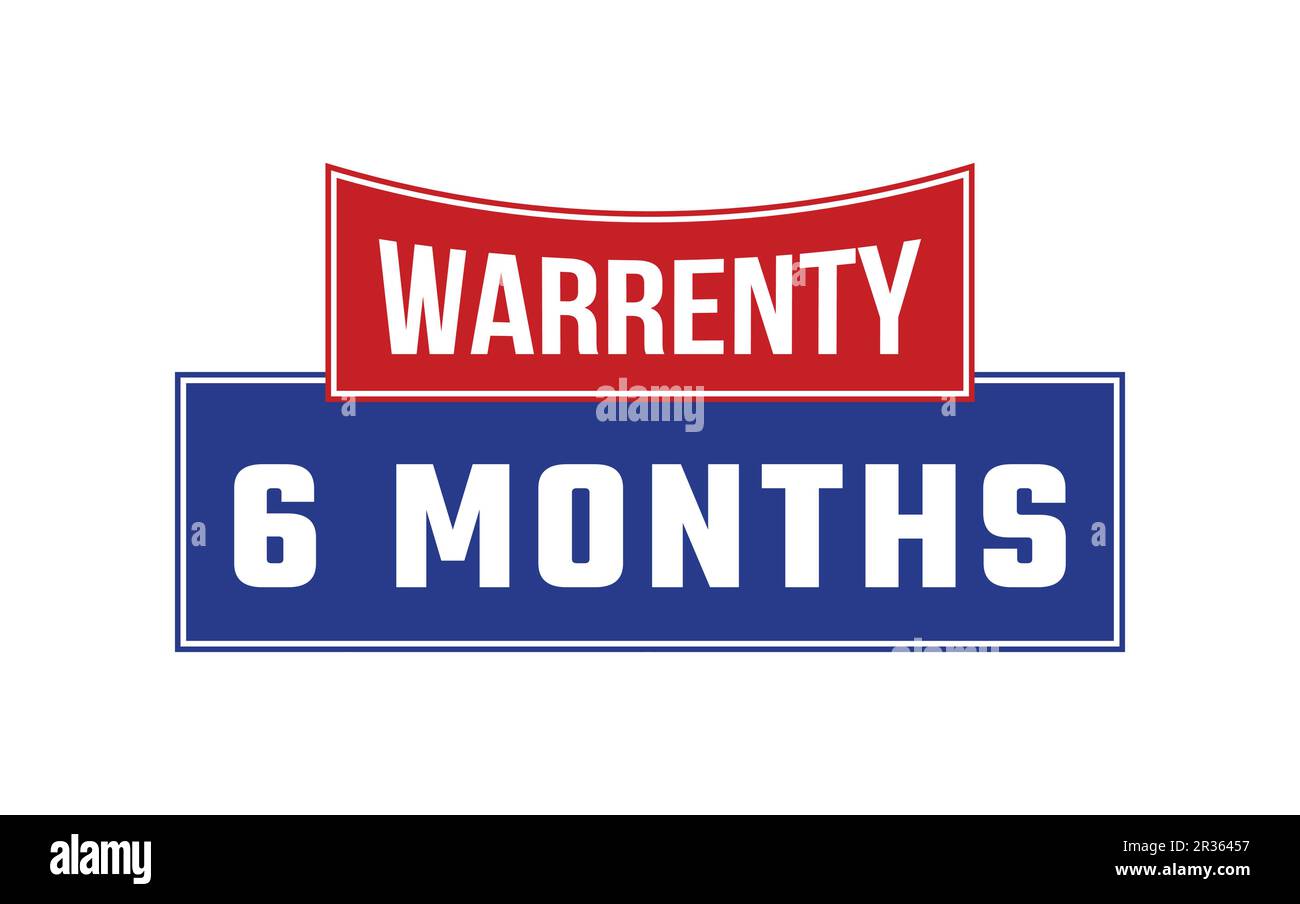6 months warranty Seal Vector Stock Vector Image & Art - Alamy