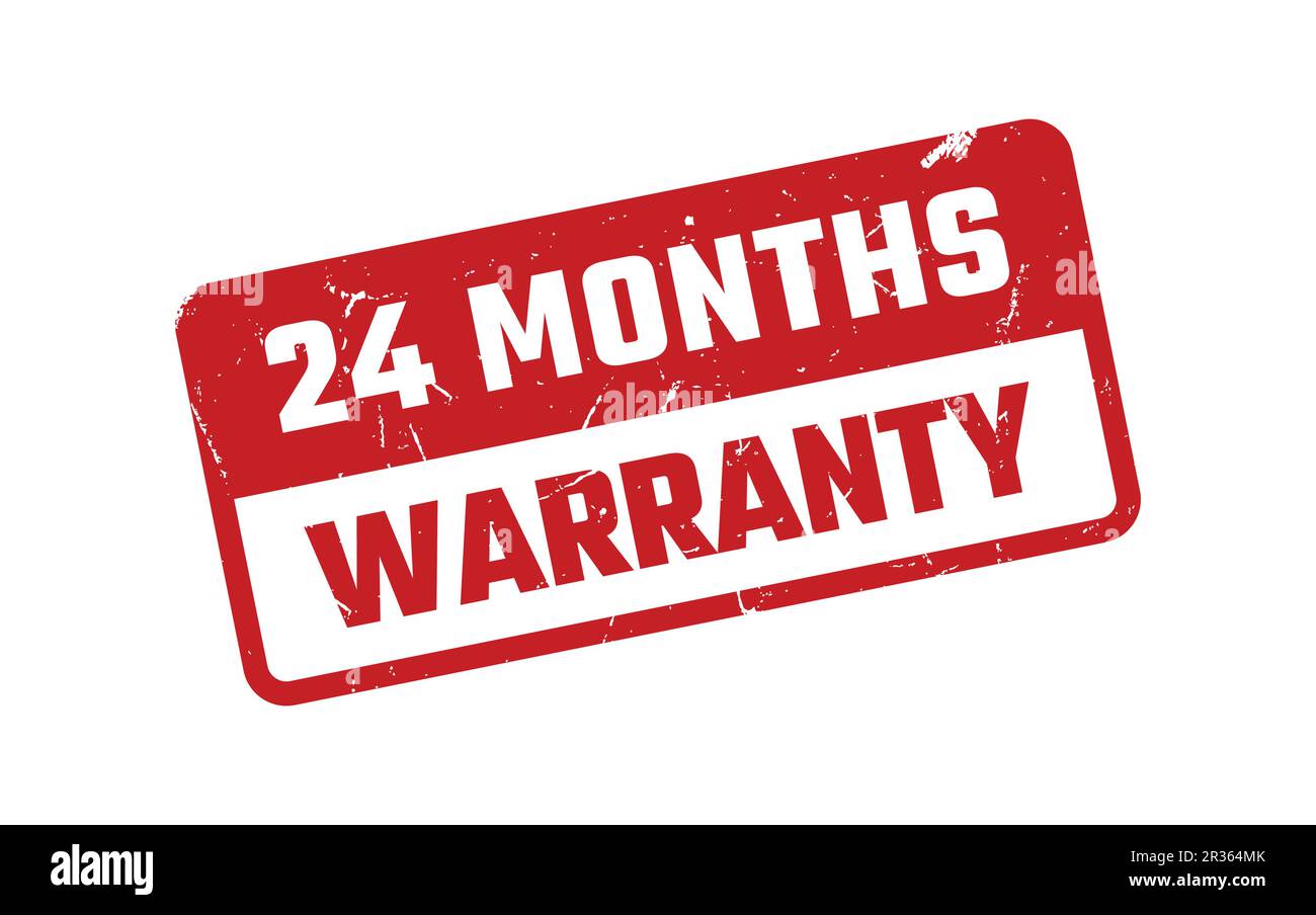 24 months warranty Rubber Stamp Stock Vector Image & Art - Alamy
