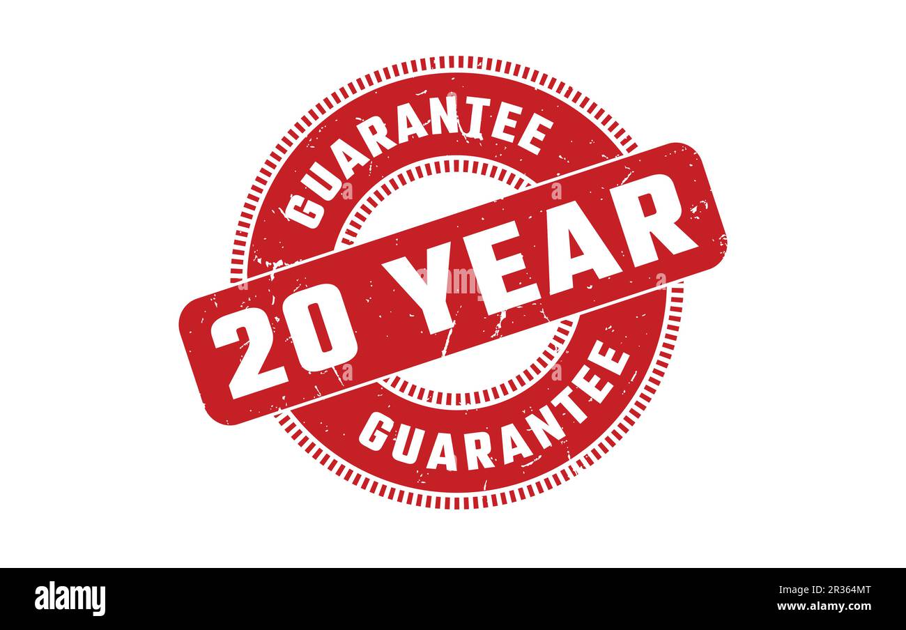 20 Year Guarantee Rubber Stamp Stock Vector Image & Art - Alamy
