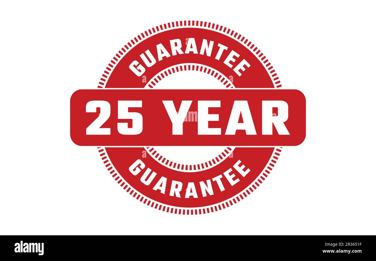 25 Year Guarantee Rubber Stamp Stock Vector Image & Art - Alamy