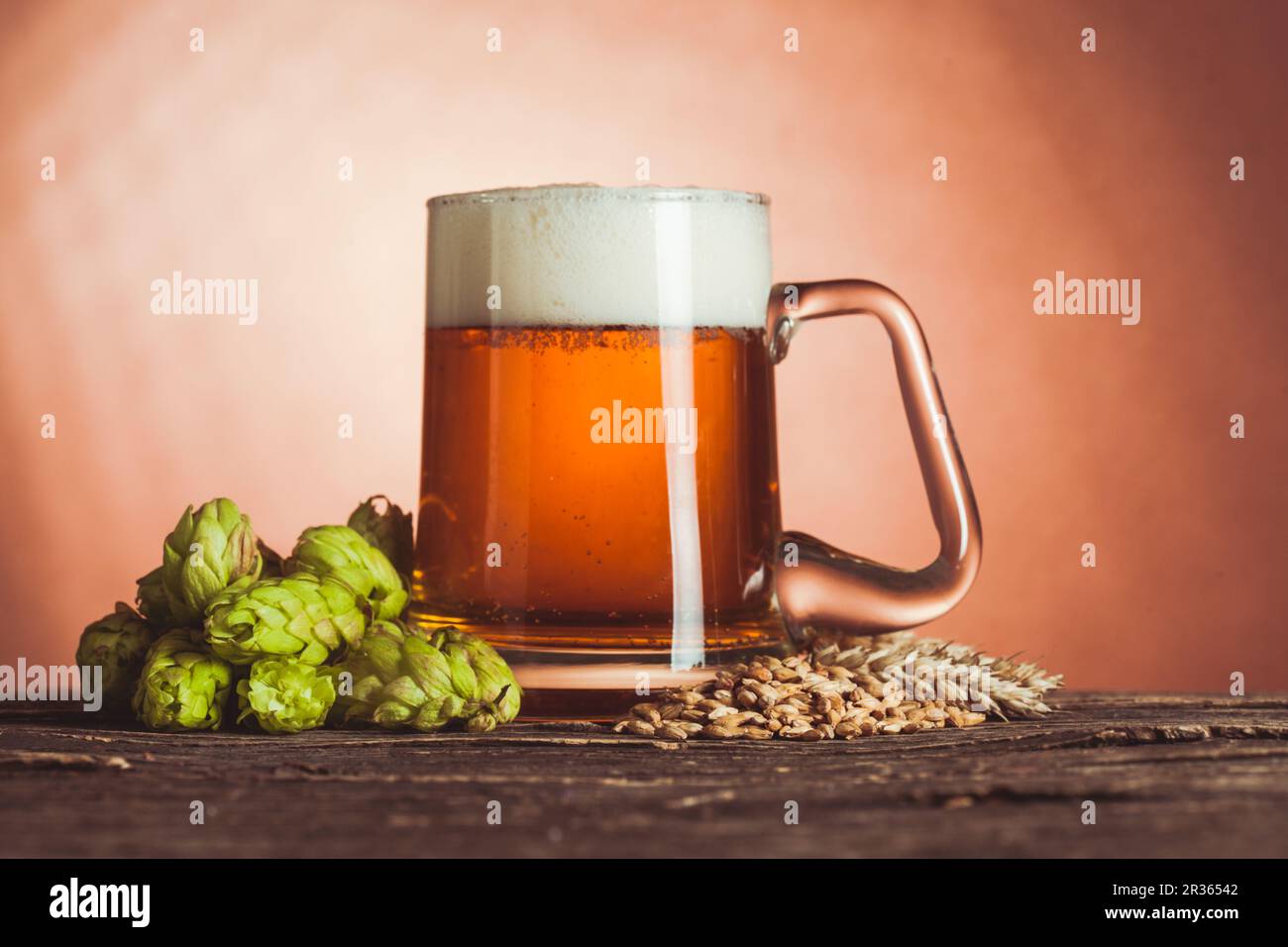 Glass of beer Stock Photo - Alamy