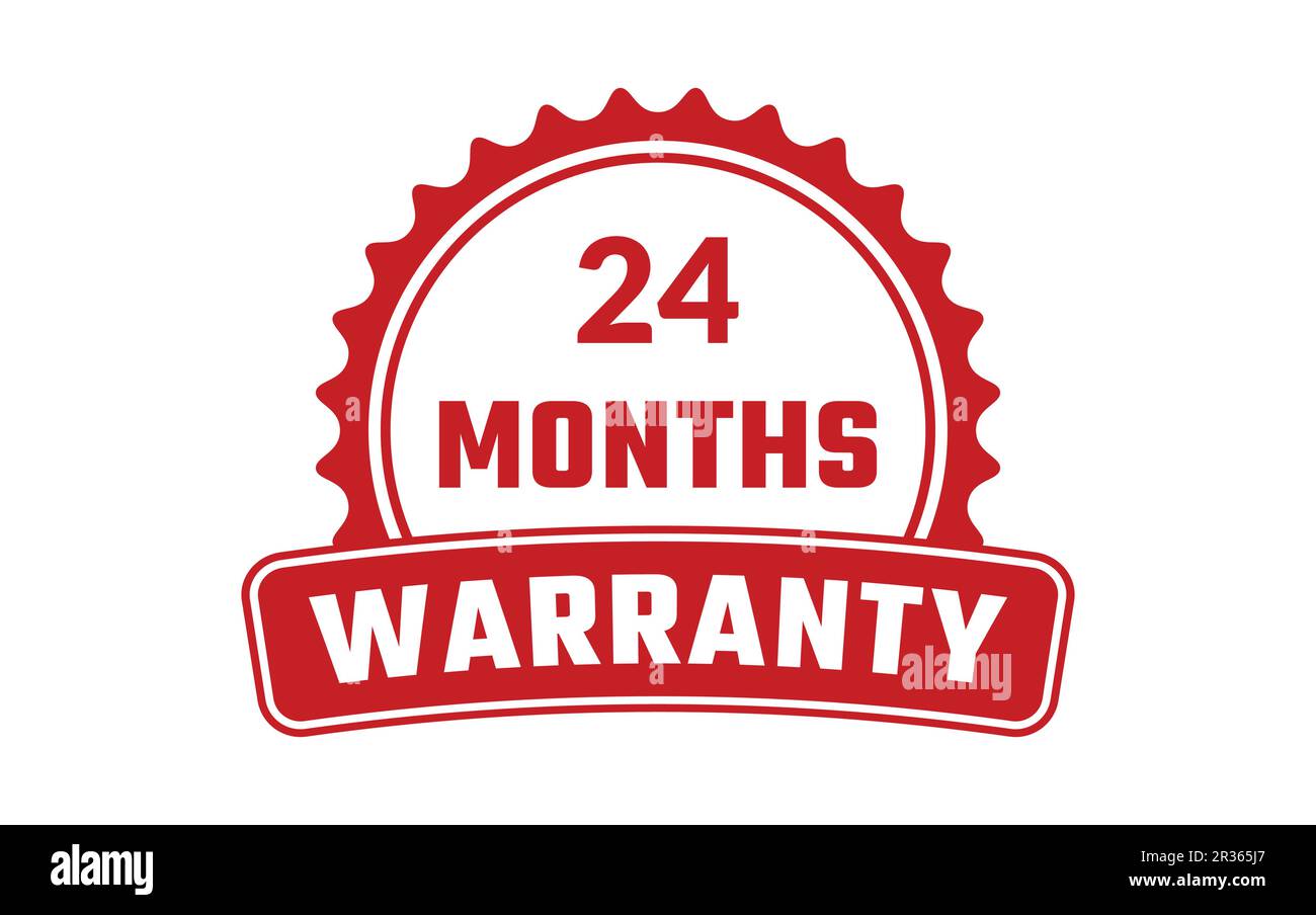 24 months warranty Rubber Stamp Stock Vector Image & Art - Alamy