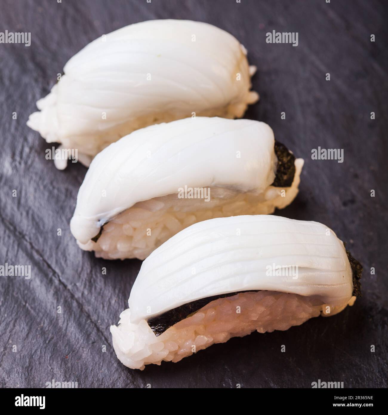 Ica sushi with squid Stock Photo - Alamy