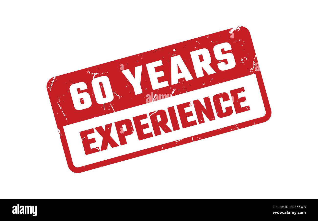 60 Years Experience Rubber Stamp Stock Vector Image & Art - Alamy