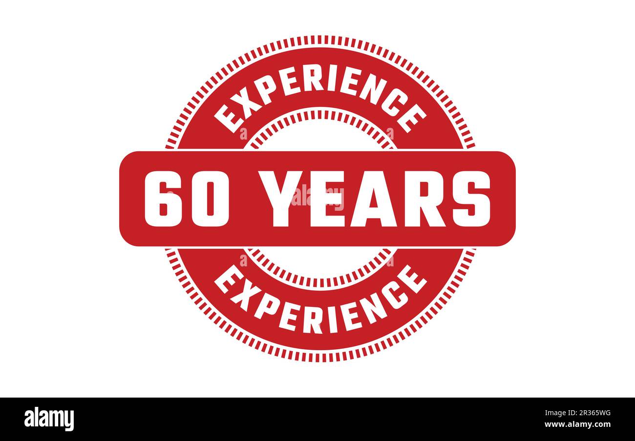 60 Years Experience Rubber Stamp Stock Vector Image & Art - Alamy