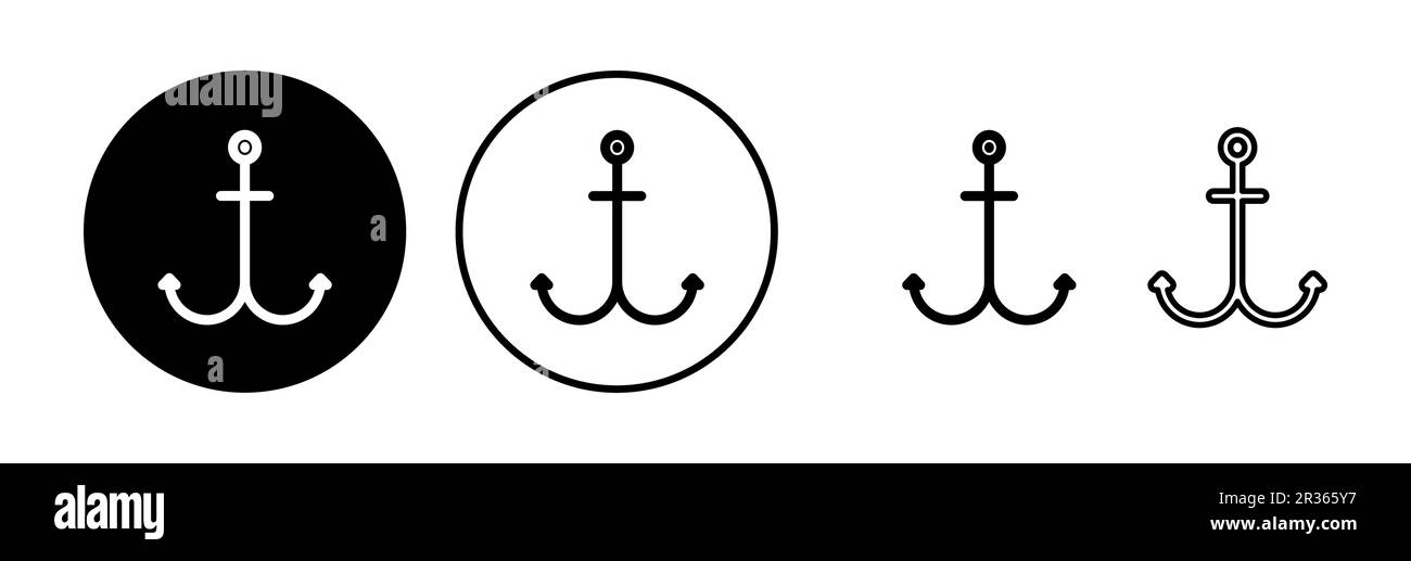 Anchor icon vector. Anchor sign. marine symbol Stock Vector Image & Art ...