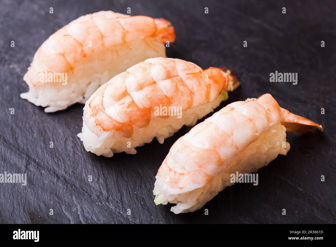 Ebi sushi with shrimp Stock Photo - Alamy