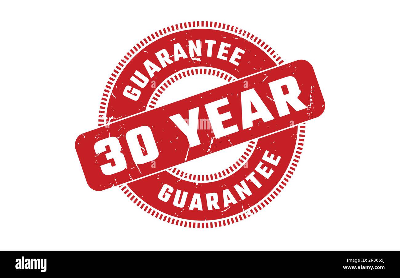 30 Year Guarantee Rubber Stamp Stock Vector Image & Art - Alamy