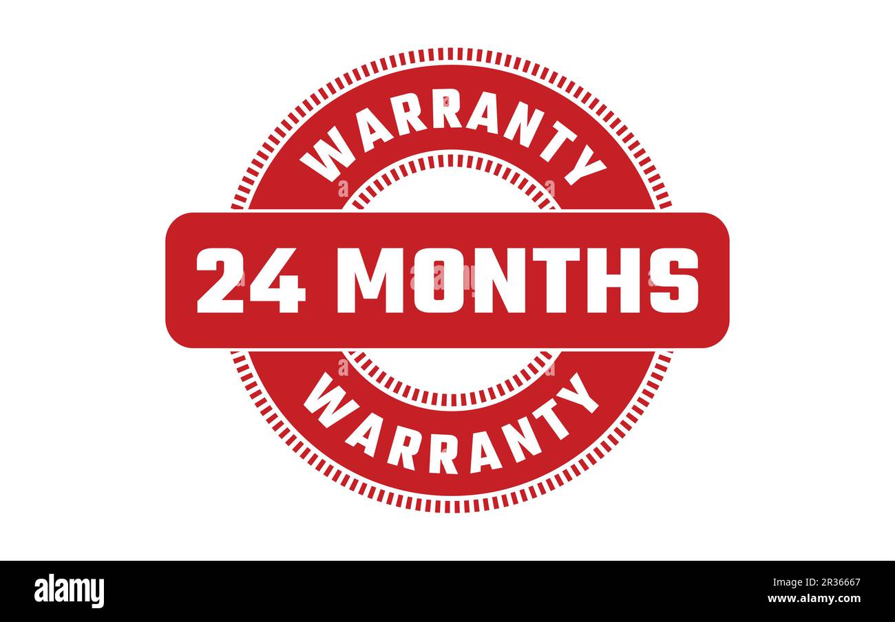 24 months warranty Rubber Stamp Stock Vector Image & Art - Alamy
