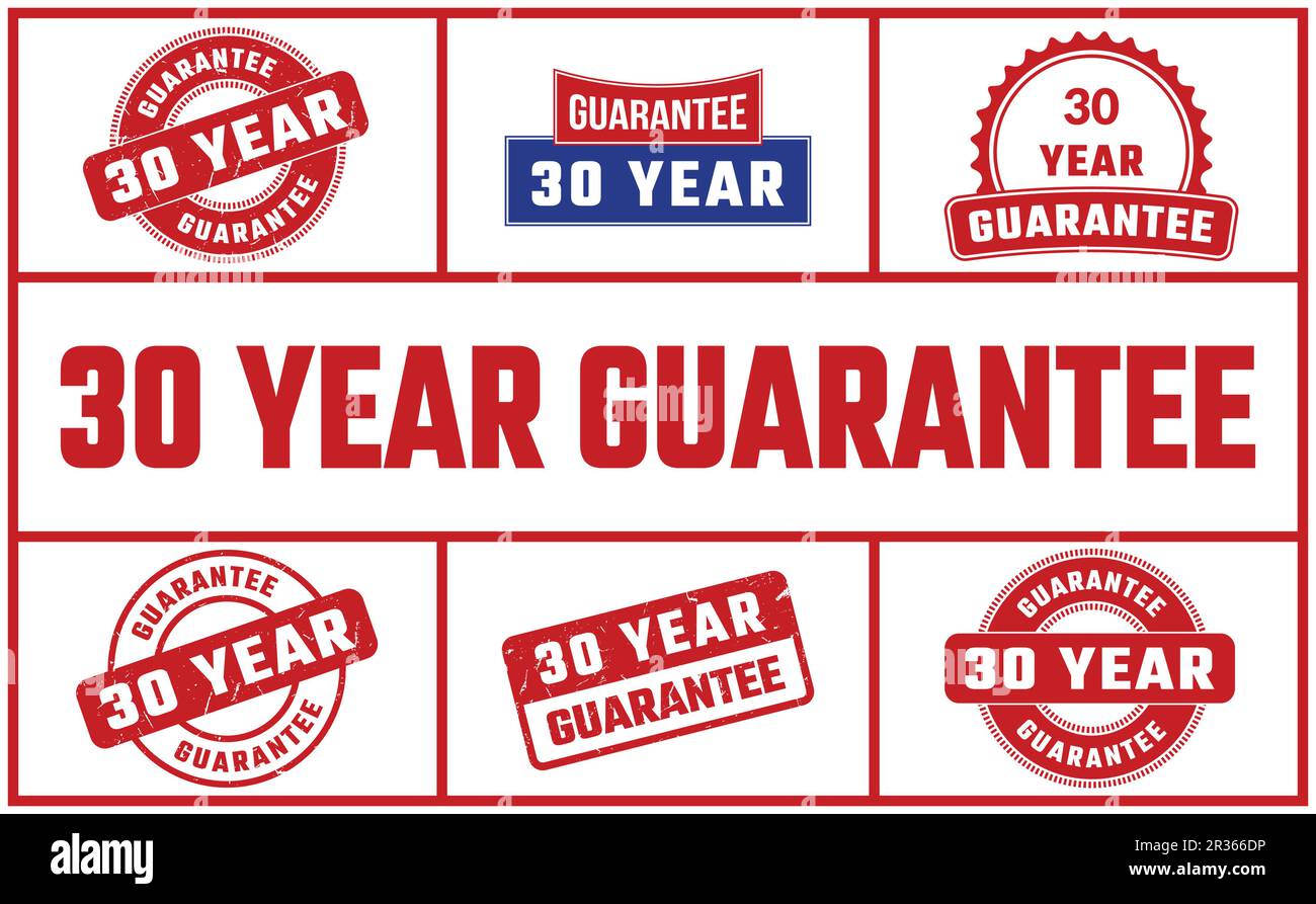 30 year guarantee Stock Vector Images - Alamy