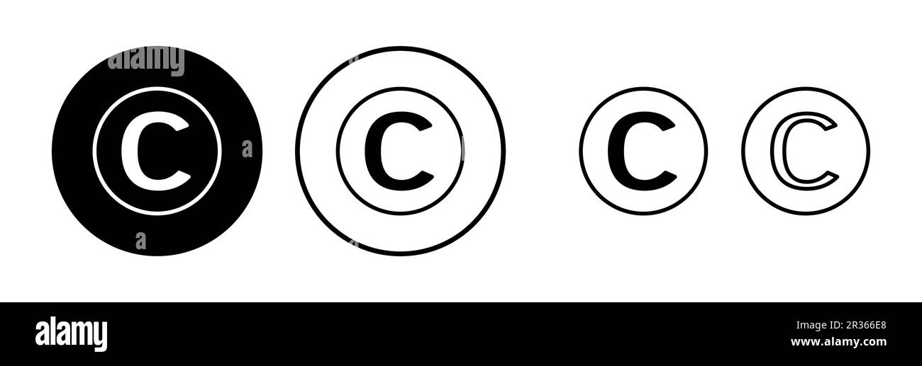 Copyright icon vector. copyright symbol Stock Vector Image & Art - Alamy