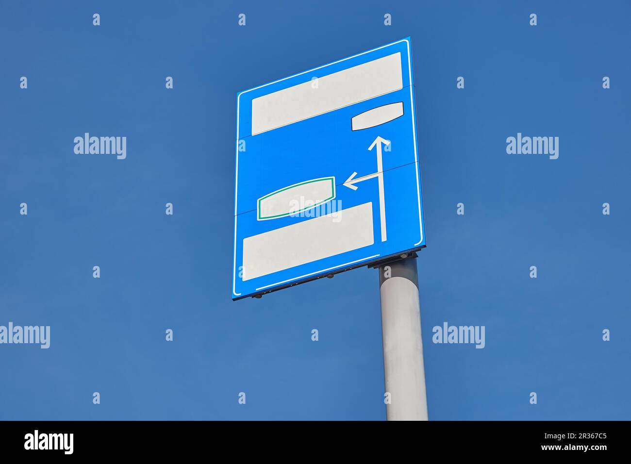 Direction signboard on a highway Stock Photo - Alamy