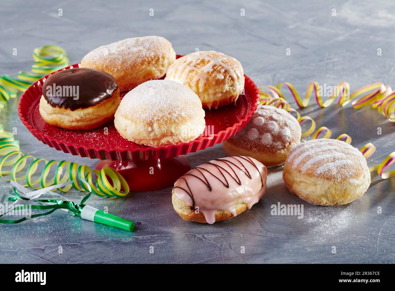 Assorted Carnival doughnuts Stock Photo - Alamy