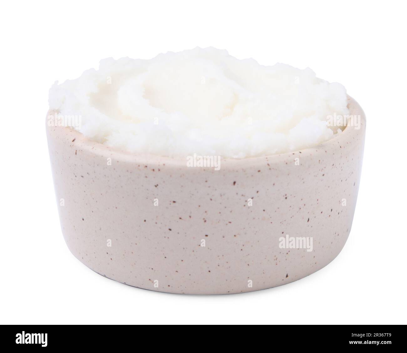 Delicious pork lard in bowl isolated on white Stock Photo - Alamy