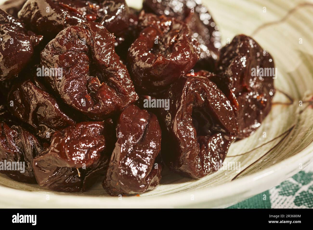 Whole dried plums, pitted Stock Photo - Alamy