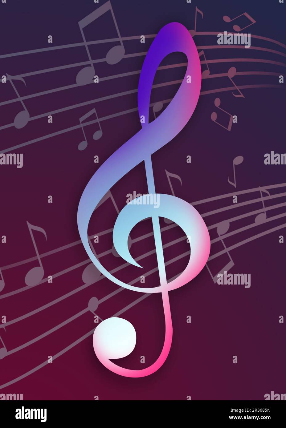 Purple Music Note Backgrounds
