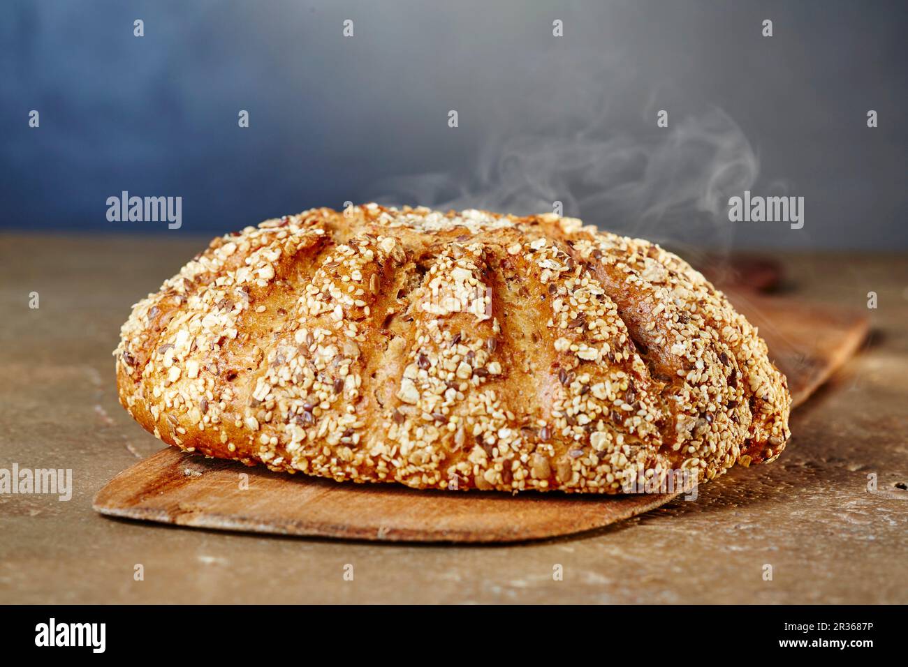 A loaf of multi-grain quark bread Stock Photo - Alamy