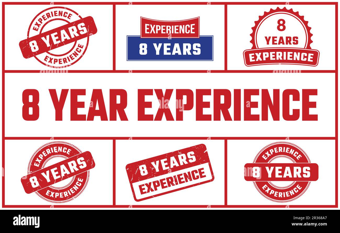 8 years of experience Stock Vector Images - Alamy