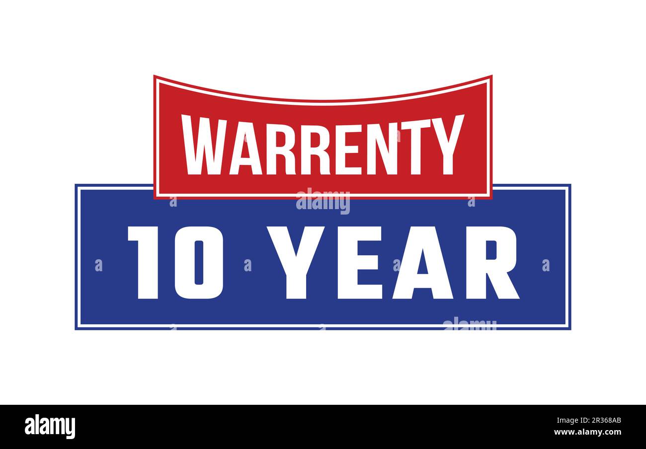 10 years warranty seal hi-res stock photography and images - Alamy