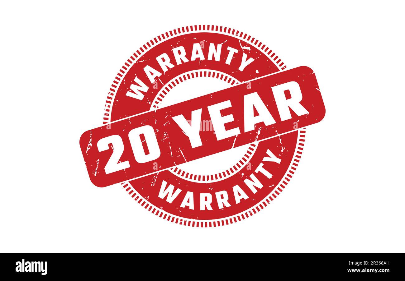 20 Year Warranty Rubber Stamp Stock Vector Image & Art - Alamy