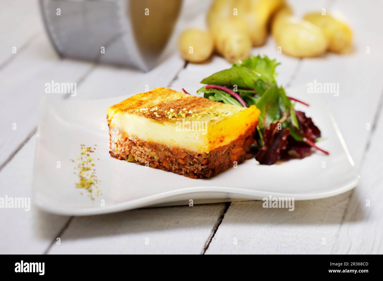 A portion of cottage pie Stock Photo - Alamy