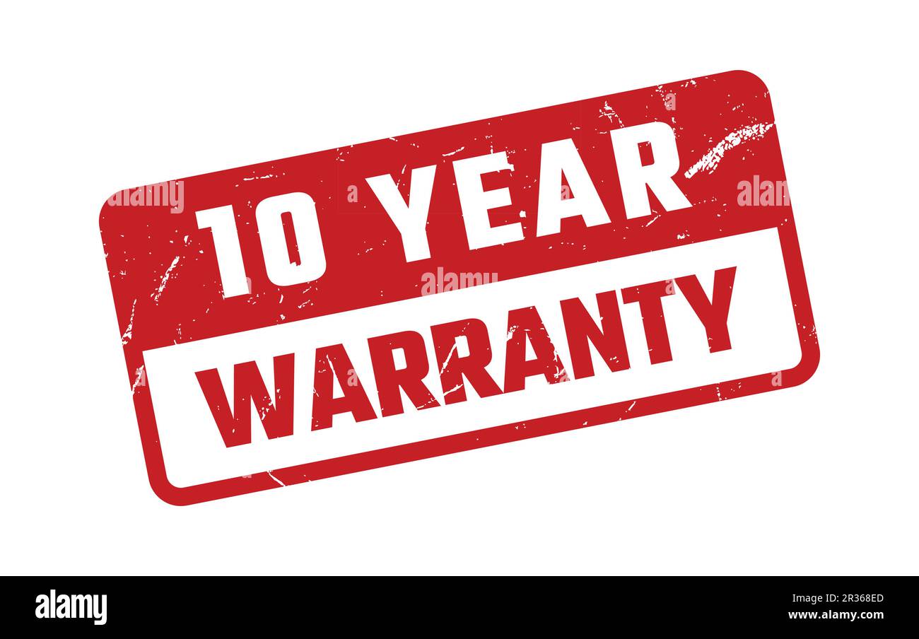 10 years warranty stamp sign Cut Out Stock Images & Pictures - Alamy
