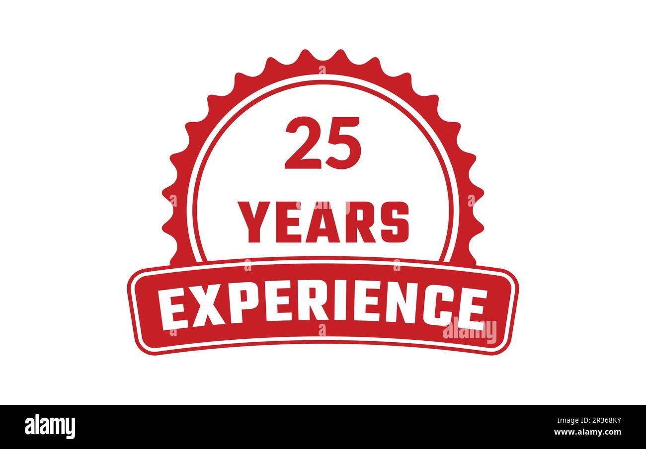 25 Years Experience Rubber Stamp Stock Vector Image & Art - Alamy