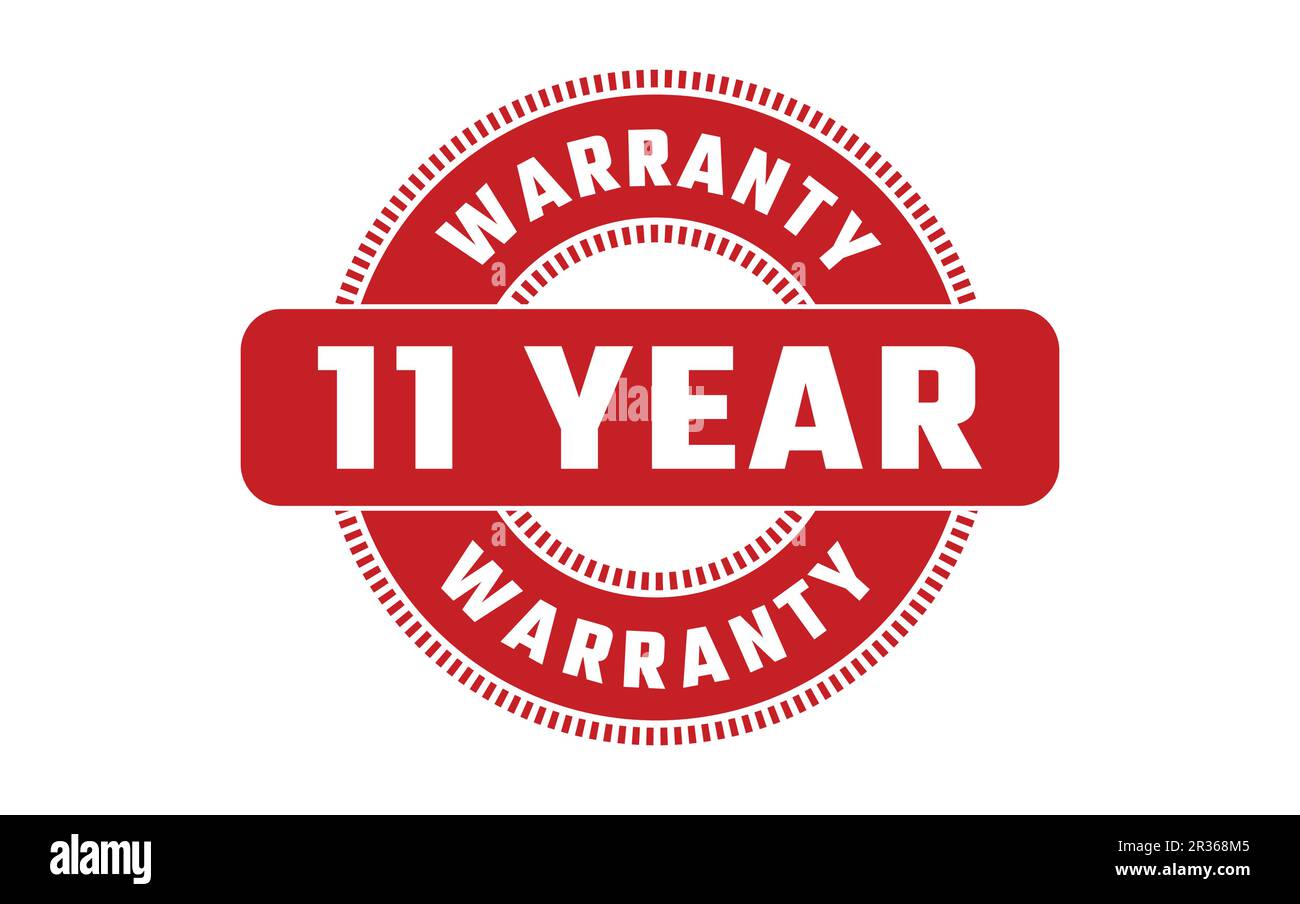 11 Year Warranty Rubber Stamp Stock Vector Image & Art - Alamy