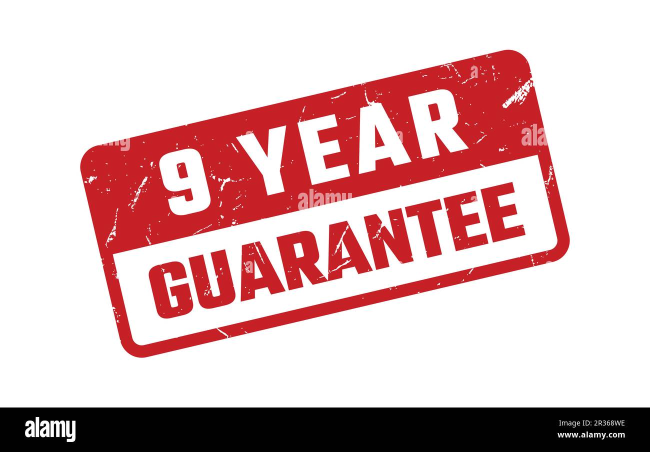 9 year guarantee Cut Out Stock Images & Pictures - Alamy