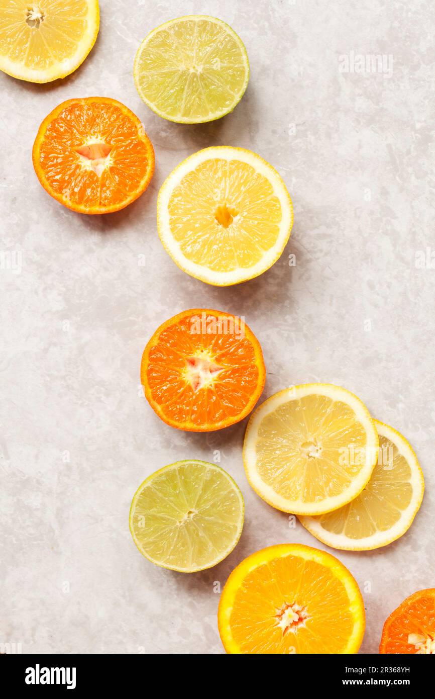 Overhead view sliced various hi-res stock photography and images - Alamy