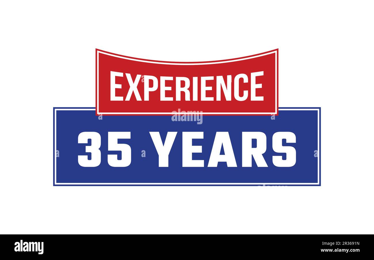 35 Years Experience Seal Vector Stock Vector Image & Art - Alamy