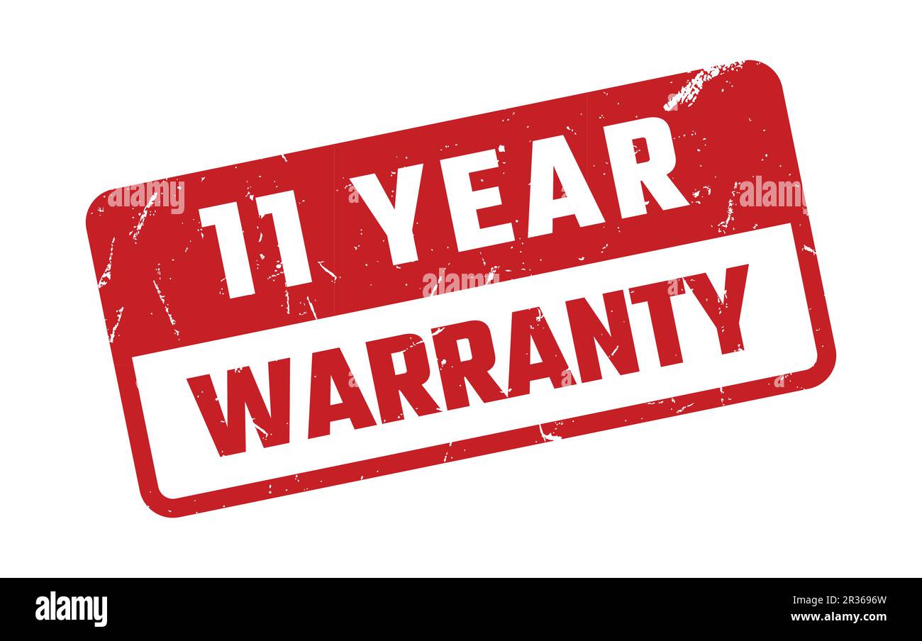 11 Year Warranty Rubber Stamp Stock Vector Image & Art - Alamy