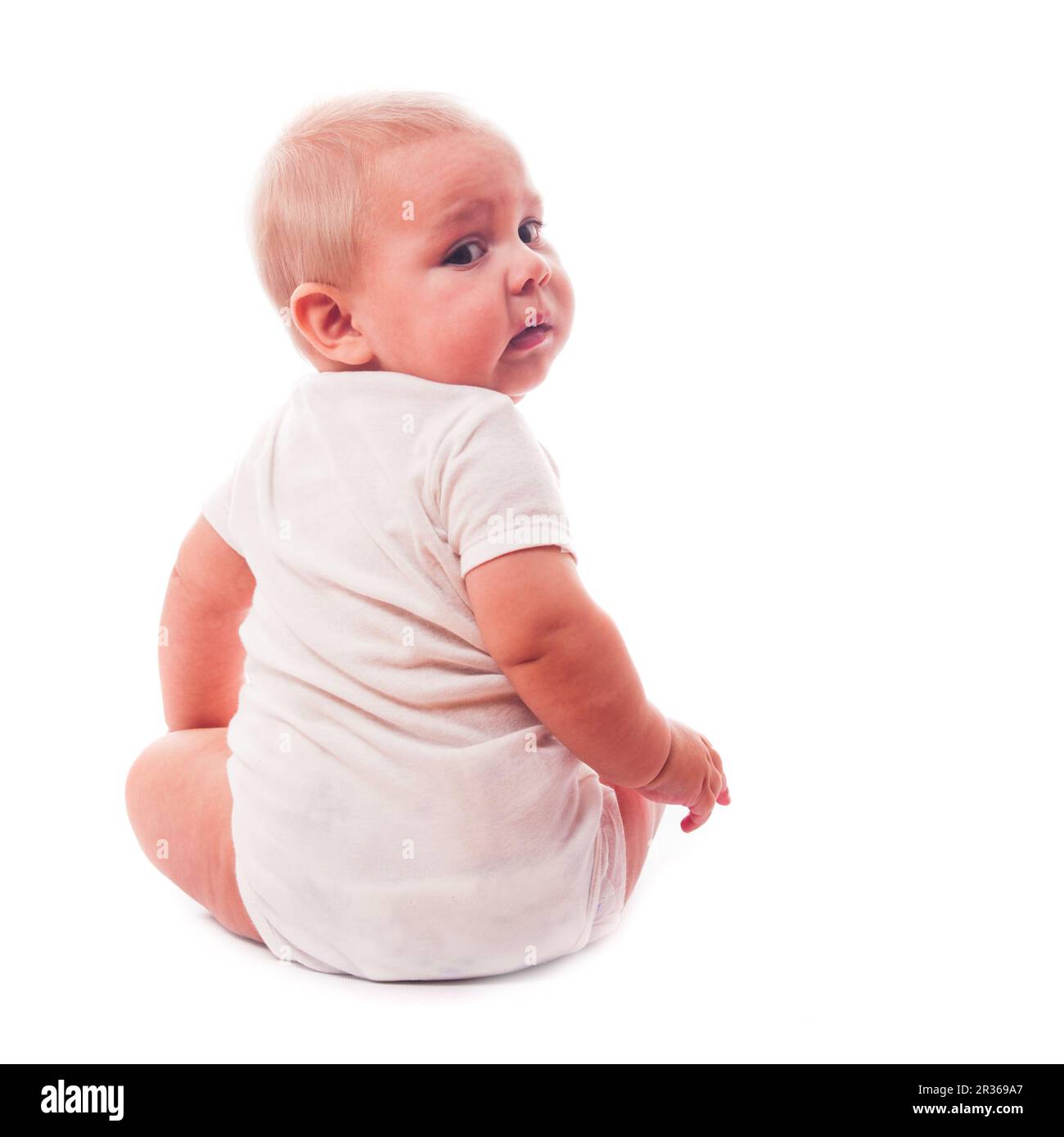 Kid looking over shoulder hi-res stock photography and images - Alamy