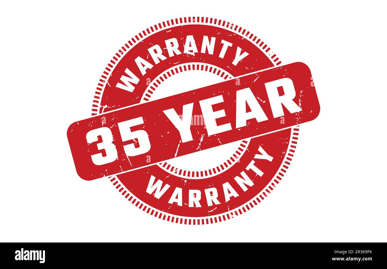 35 Year Warranty Rubber Stamp Stock Vector Image & Art - Alamy