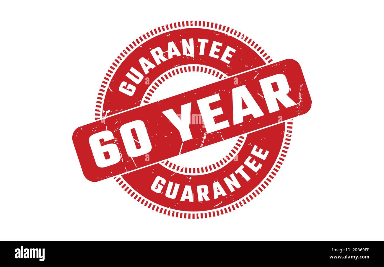 60 Year Guarantee Rubber Stamp Stock Vector Image & Art - Alamy
