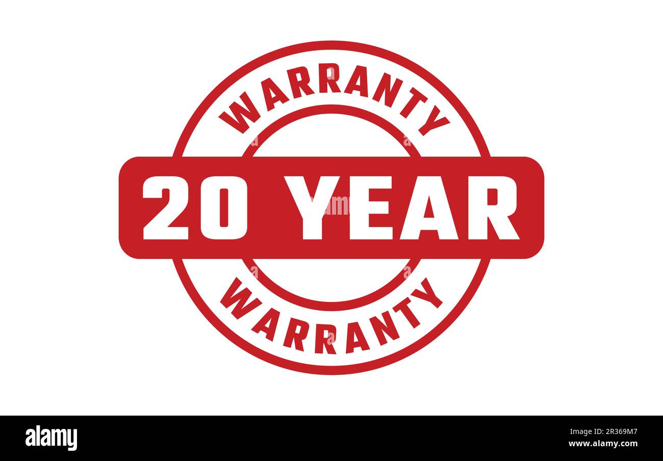 20 Year Warranty Rubber Stamp Stock Vector Image & Art - Alamy