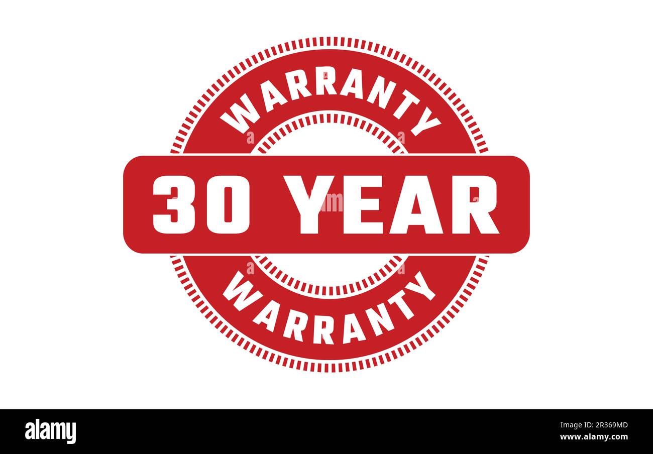 30 Year Warranty Rubber Stamp Stock Vector Image & Art - Alamy