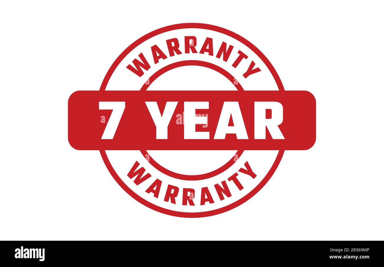 7 Year Warranty Rubber Stamp Stock Vector Image & Art - Alamy