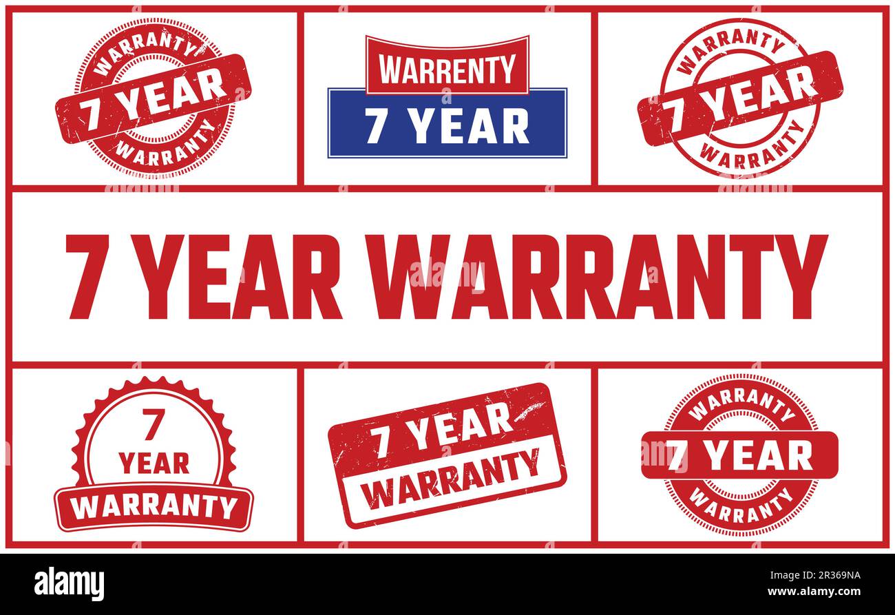 7 year warranty Stock Vector Images - Alamy
