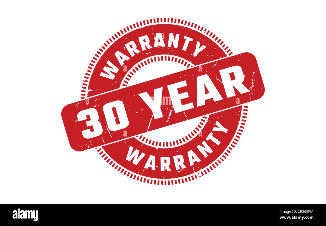 30 Year Warranty Rubber Stamp Stock Vector Image & Art - Alamy
