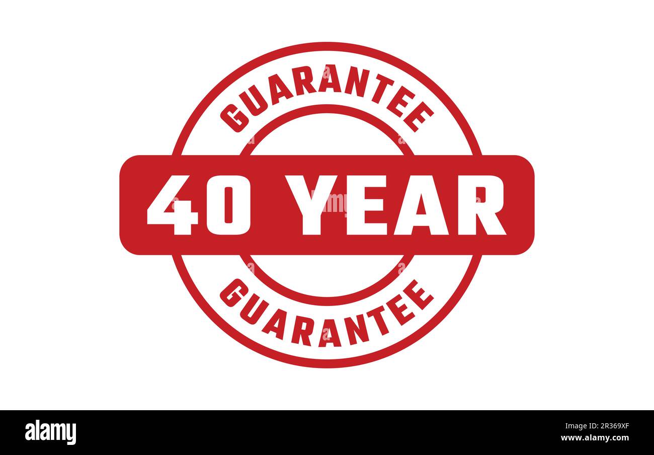 40 year guarantee Stock Vector Images - Alamy