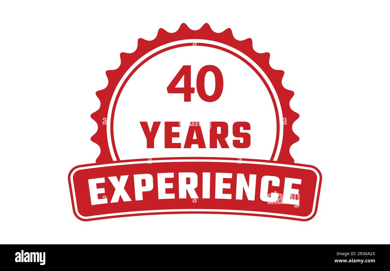 40 years experience hi-res stock photography and images - Alamy