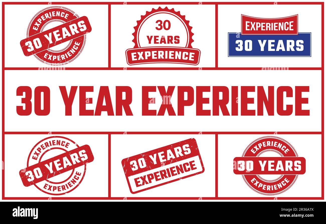 30 years experience Stock Vector Images - Alamy