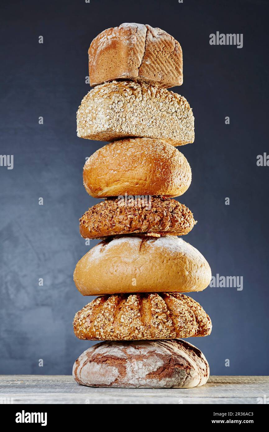 A stack of bread Stock Photo - Alamy