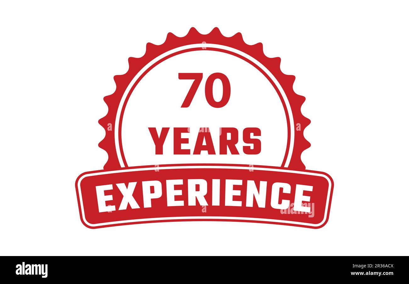 70 years experience Stock Vector Images - Alamy