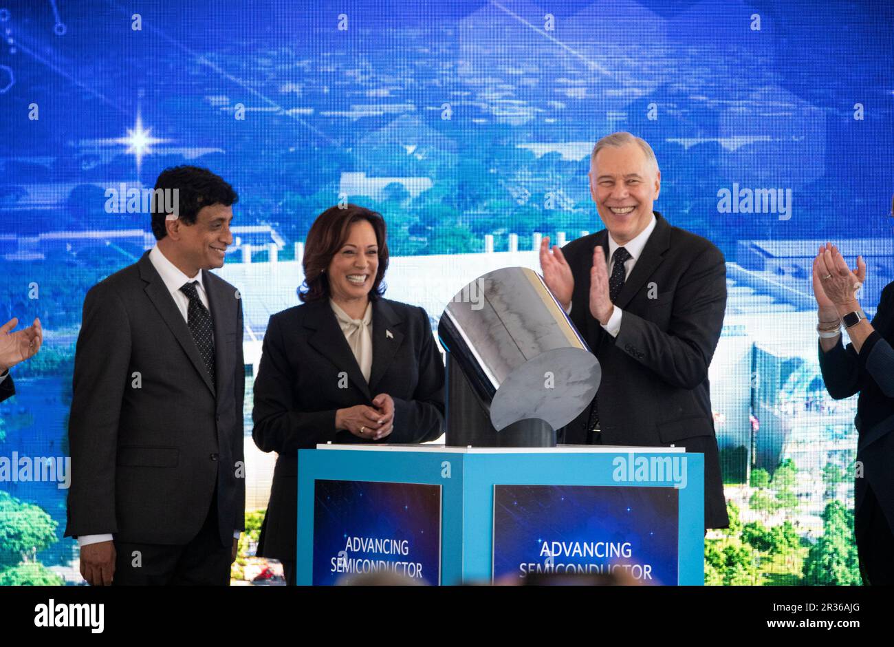 IMAGE DISTRIBUTED FOR APPLIED MATERIALS - From left, Applied Materials ...