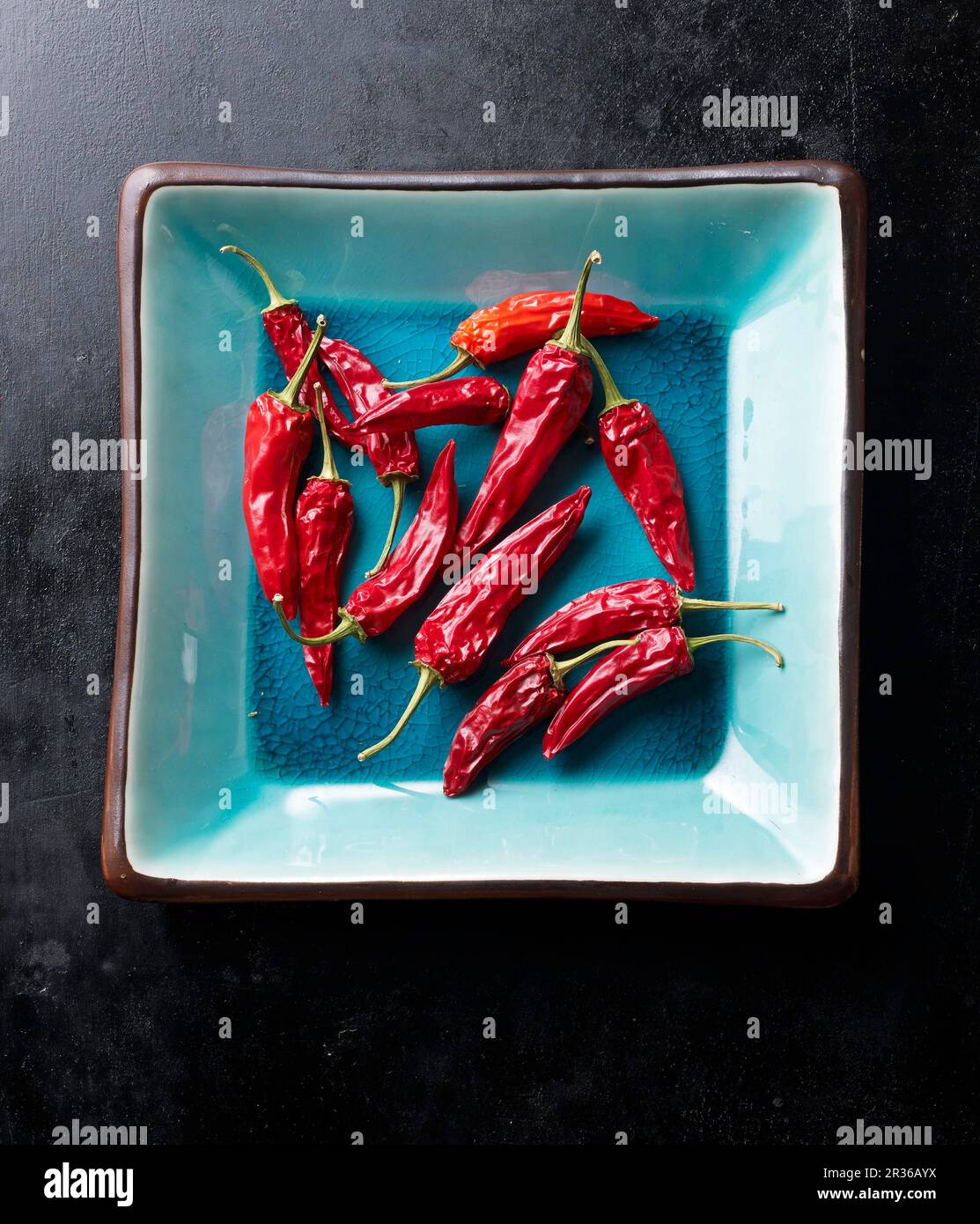 Red bell peppers plan view hi-res stock photography and images - Alamy