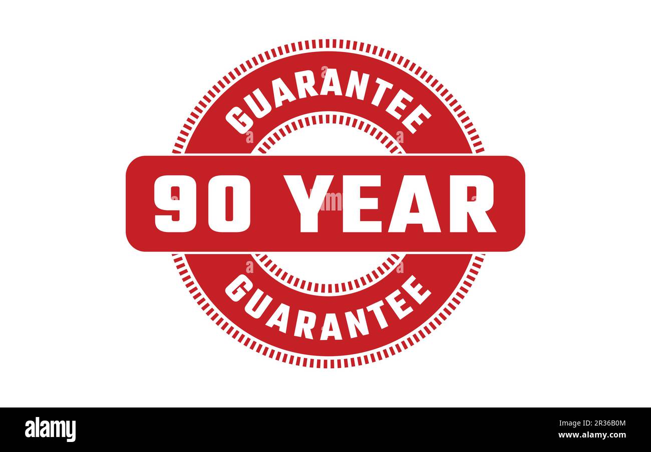 90 Year Guarantee Rubber Stamp Stock Vector Image & Art - Alamy