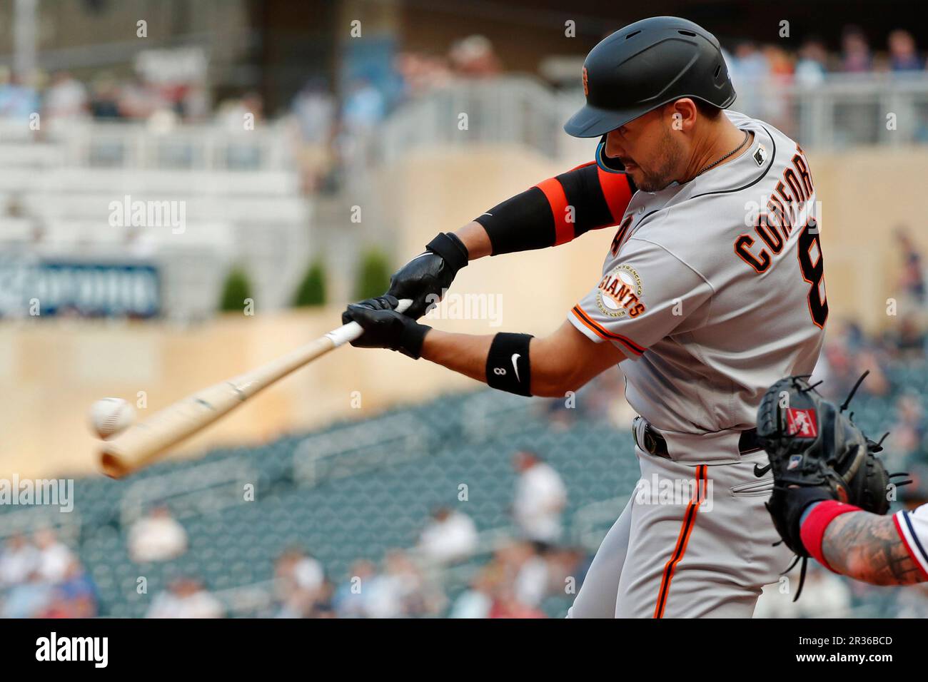 San Francisco Giants' Michael Conforto hits a three-run home run ...
